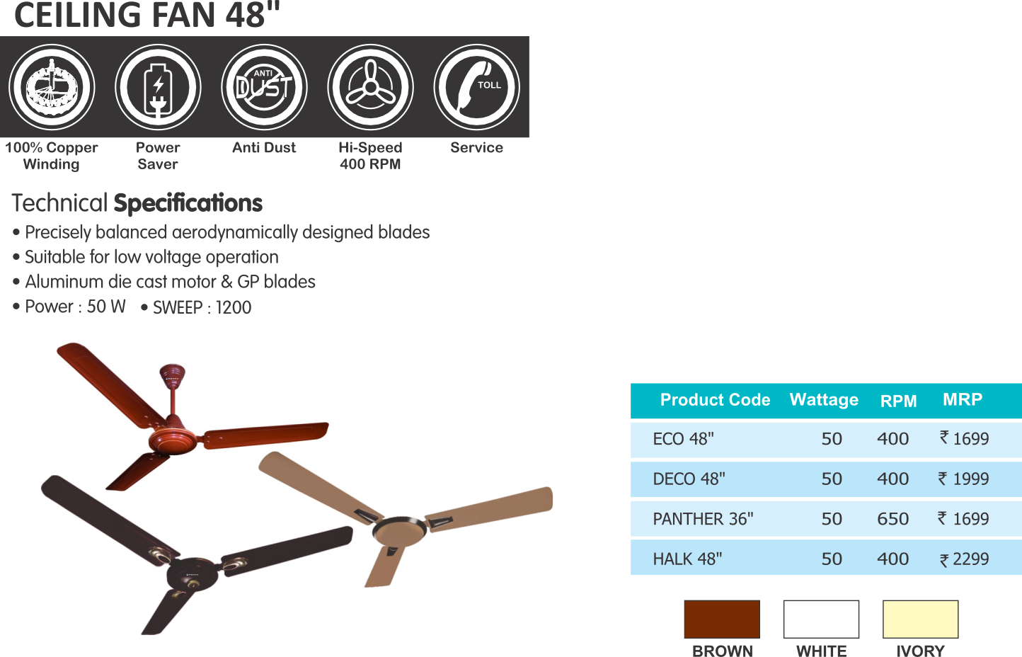 CEILING FAN – LUMINEXA LIGHTING PRIVATE LIMITED